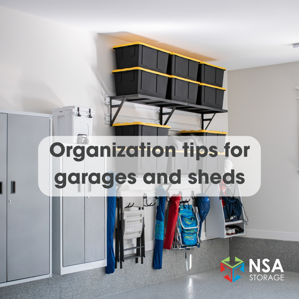 Summer Organization Tips for Garages and Outdoor Sheds - NSA Storage Blog